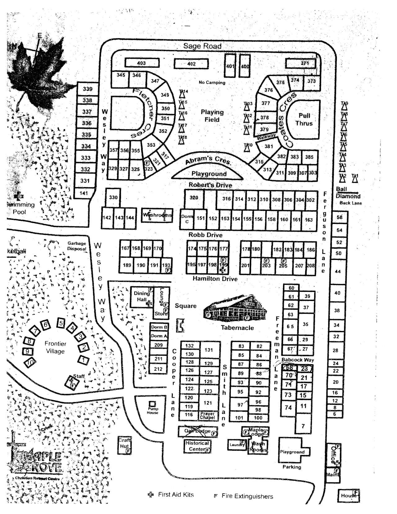 Camp Map - Maple Grove Christian Retreat Centre